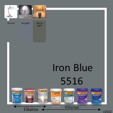 Jotun 5L 5516 Iron Blue /Jotashield AF / Tough Shield/ Majestic true ...