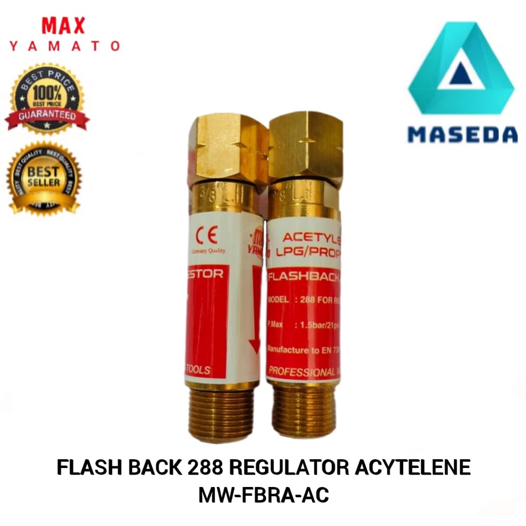 Flashback RESTOR FOR REGULATOR ACETYLENE 288 MW-FBRA-AC, MAX YAMATO ...