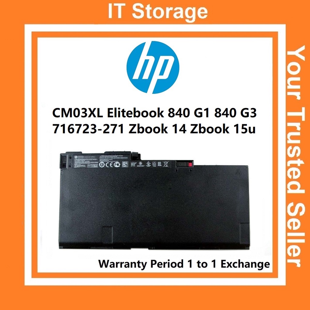 HP EliteBook 840 850 855 G1 G2 ZBOOK 14 G2 15U G2 CM03XL Laptop Battery ...