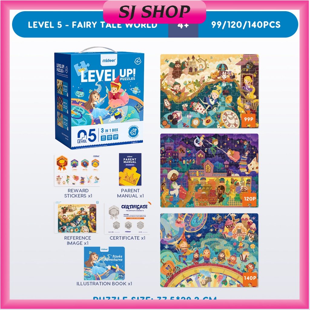 MIDEER Evolution Level Up Puzzle Level 5-Fairy Tale World | Susun Suai ...
