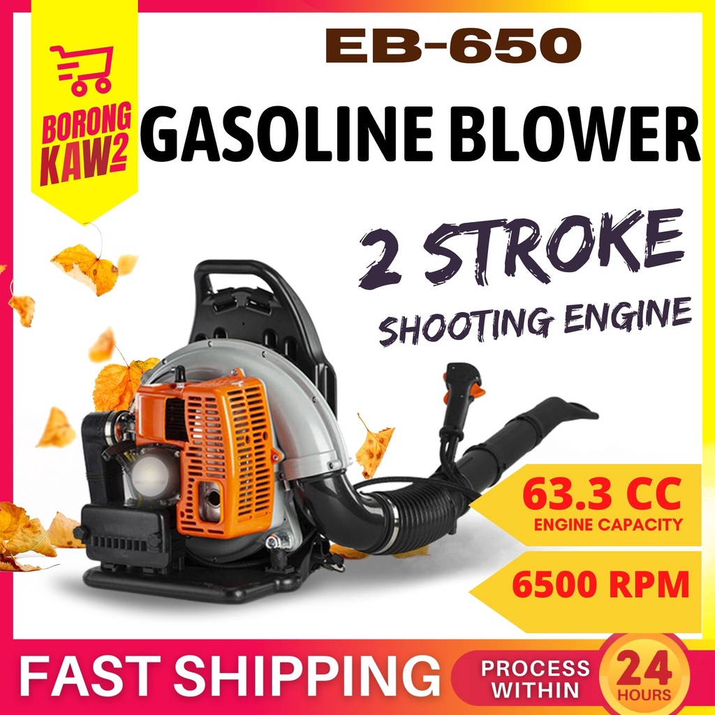 PRODIY EB650 Engine Air Blower Backpack 2 Stroke Gasoline Engine Heavy Duty Leaf Blower Blower ...