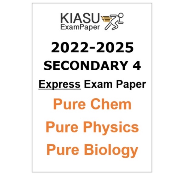 2022 2023 2024 Secondary 4 Sec 4 G3 General 3 Express Pure Chemistry ...