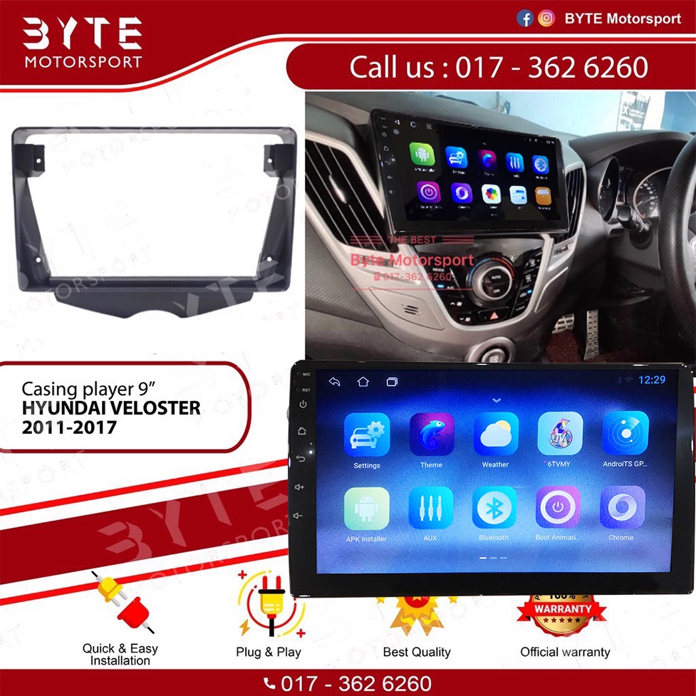 🇲🇾 🏧Economy Set🏧 [1+16] Hyundai Veloster 2011-2017 Player Android 10 💯 ...