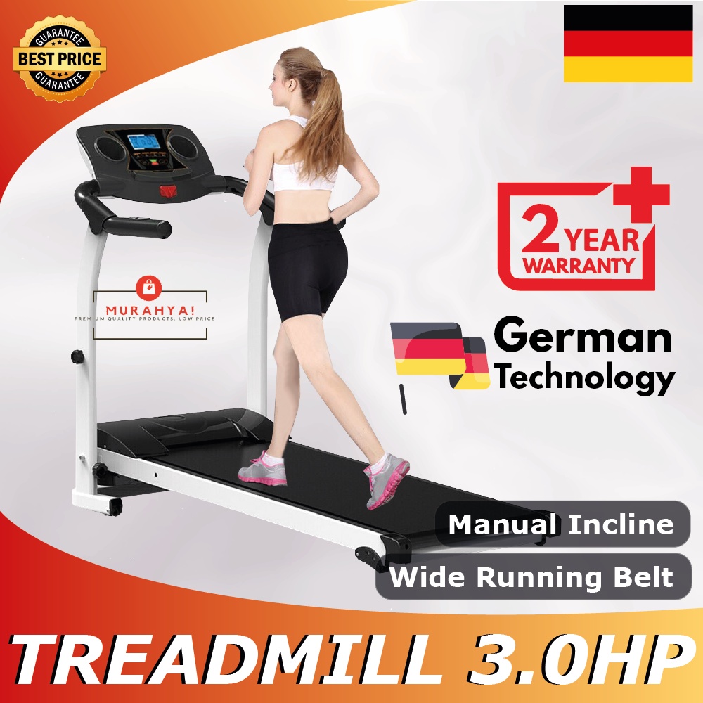 Treadmill machine murah 3HP Mesin lari foldable jogging running walking ...