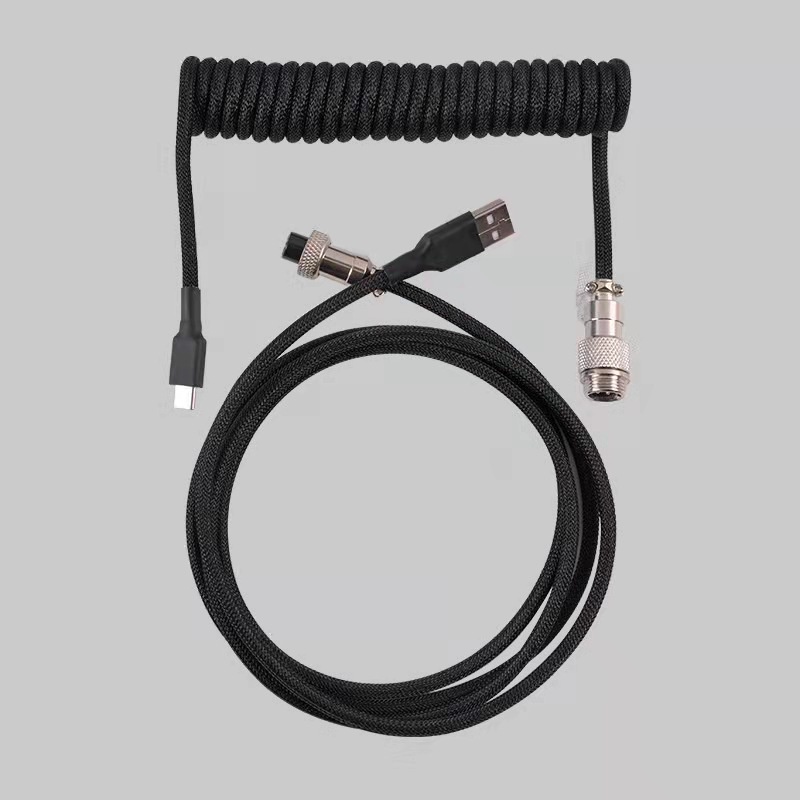 Custom Coiled Cable 3 Meter for Mechanical Keyboard USB Type A to Type ...