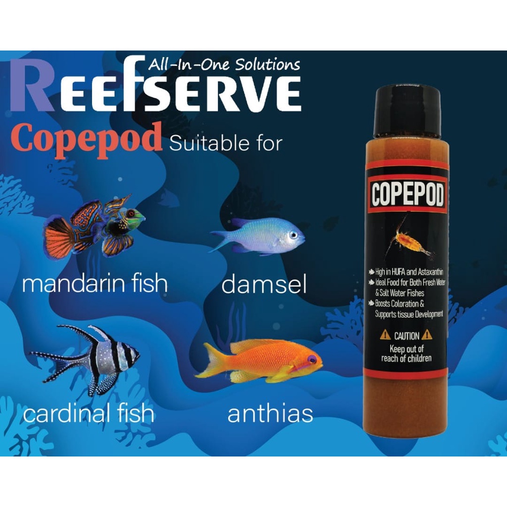 REEFSERVE COPEPOD 80ml /AQUATIC FOOD/FRESHWATER & MARINE ENVIRONMENT ...