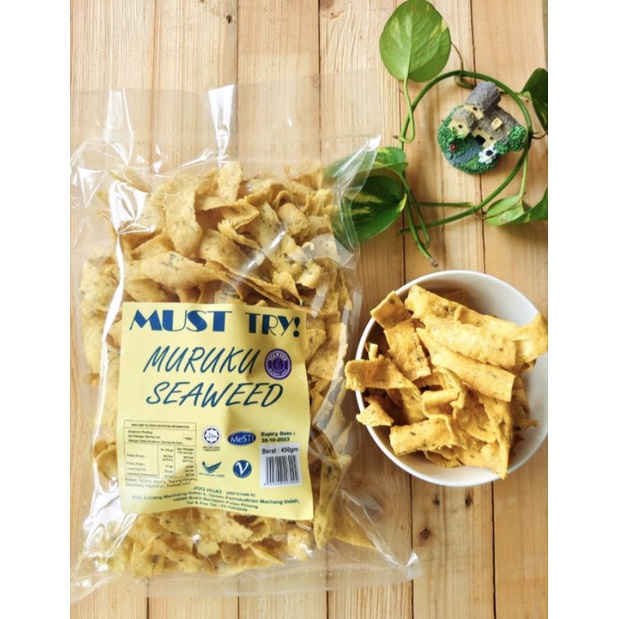 Must Try Vegetarian Halal Muruku seaweed Packet Snack Chips 450g ...