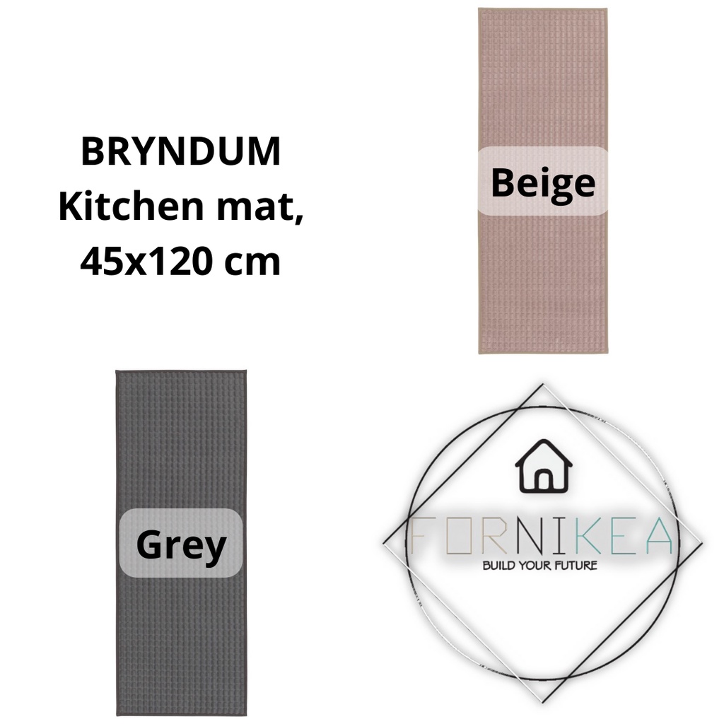IKEA BRYNDUM Kitchen mat, 45x120 cm | Shopee Malaysia