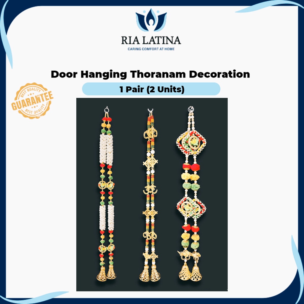1 Pair (2 unit) Thoranam for Entrance Main Door for Colorful Decoration ...
