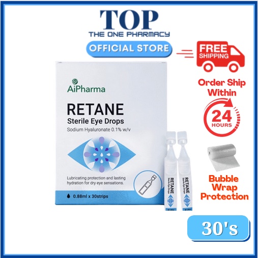 AiPharma Retane Sterile Eye Drops (30's) / Retane Multi-6 (10ml ...