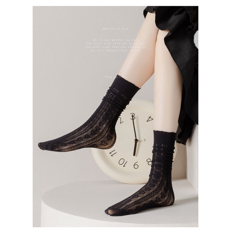 𝐒𝐎𝐔𝐉𝐈蒐集🇲🇾 𝐑𝐞𝐚𝐝𝐲 𝐒𝐭𝐨𝐜𝐤 ★Japanese lace Loose Socks/ love style / twist ...
