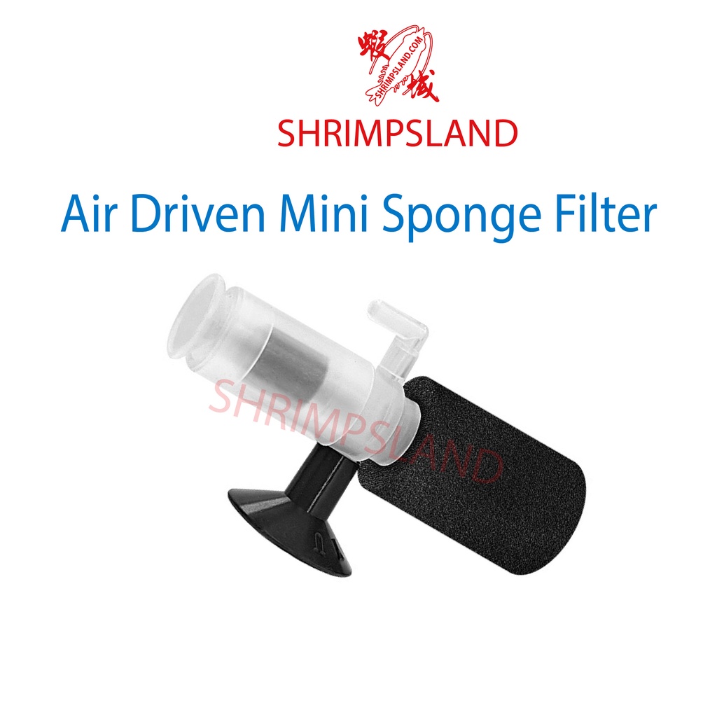 [SHRIMPSLAND] Aquarium Small Nano Fish Tank Mini Biological Air Driven Sponge Filter Guppy Betta ...
