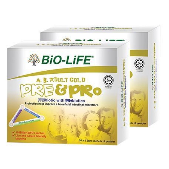 Biolife Pre&Pro A.B Adult Gold (2 x 30's) | Shopee Malaysia