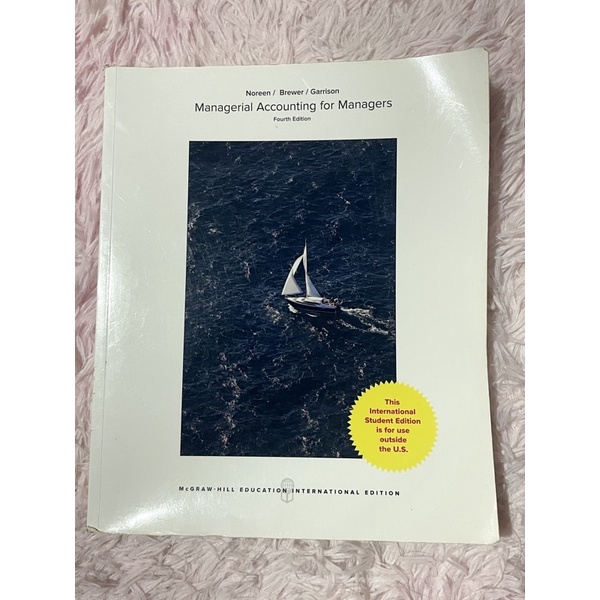 Managerial Accounting for Managers, McGraw-Hill, 4th edition | Shopee ...