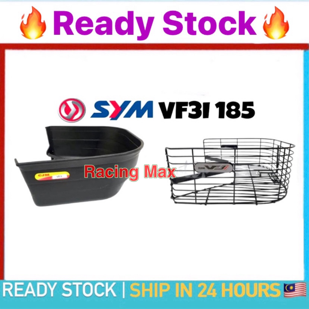 SYM VF3I 185 V1 V2 Pro Le PVC Bakul / Besi Basket Motor Raga FRONT ...
