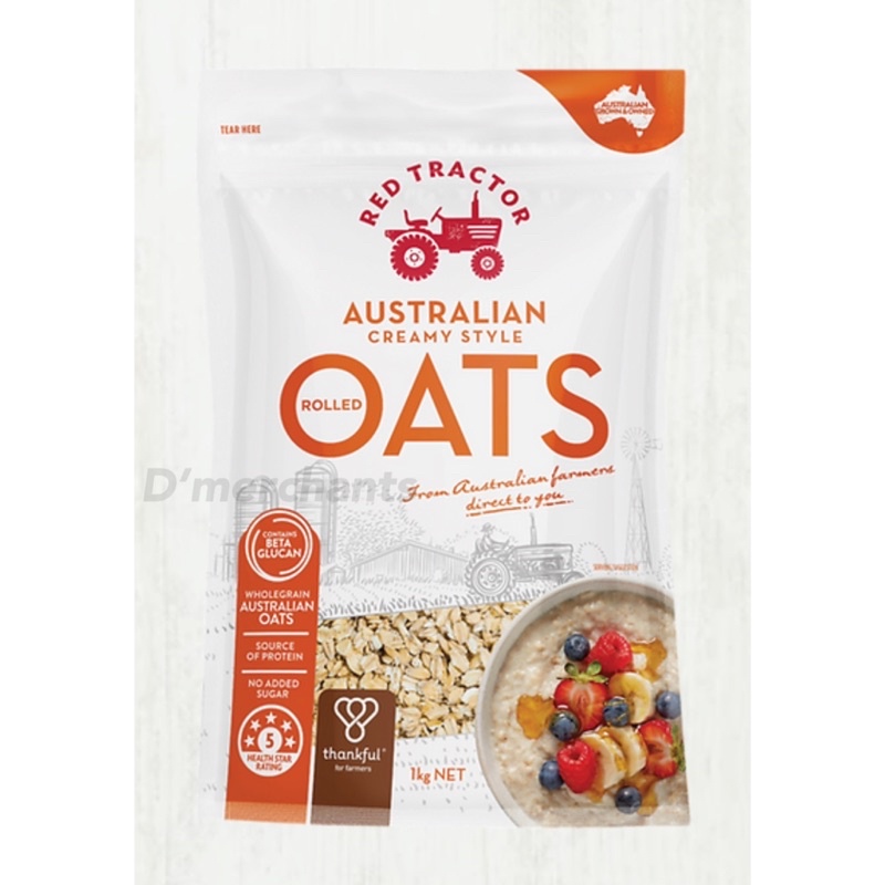 RED TRACTOR AUSTRALIAN ROLLED OATS | 1KG | Shopee Malaysia