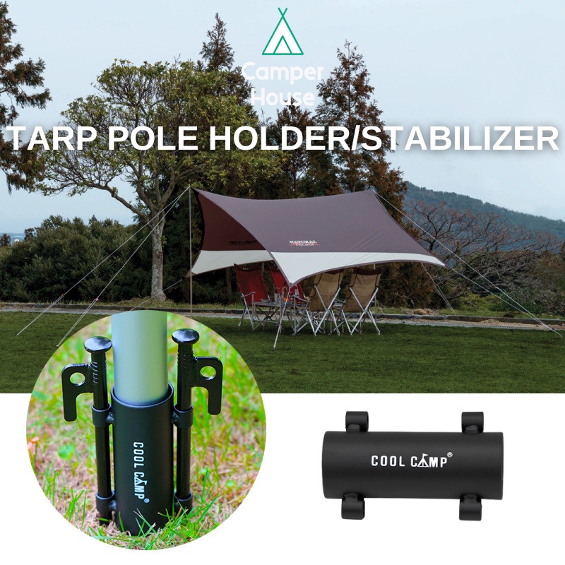 [Ready Stock] Camping Tent Tarp Flysheet Pole Windproof Holder ...