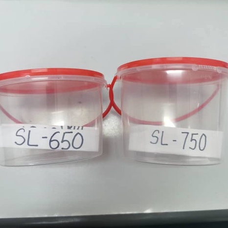 (Ready Stock) SL 650/750 Safety Lock Round Container With Handle (10 ...