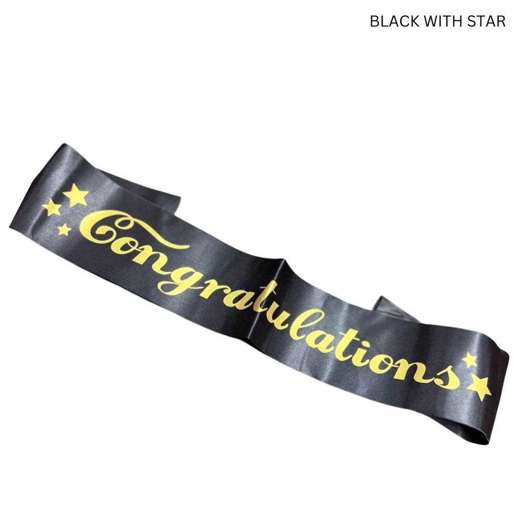 Congratulations Sash Birthday Party Decoration Ceremony Graduated ...