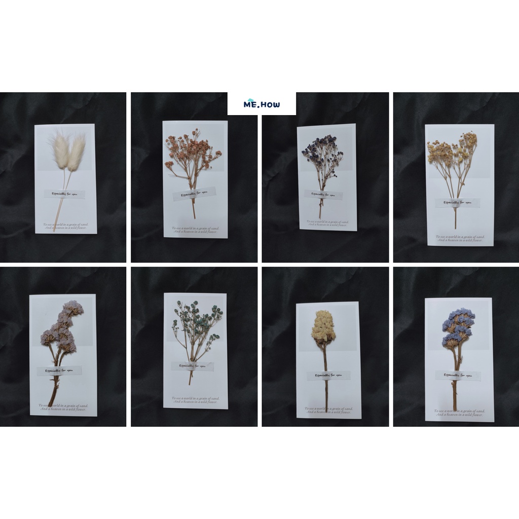 [Ready Stock] Dried Flower Card/ Kad Ucapan Bunga Kering/干花贺卡 | Shopee ...