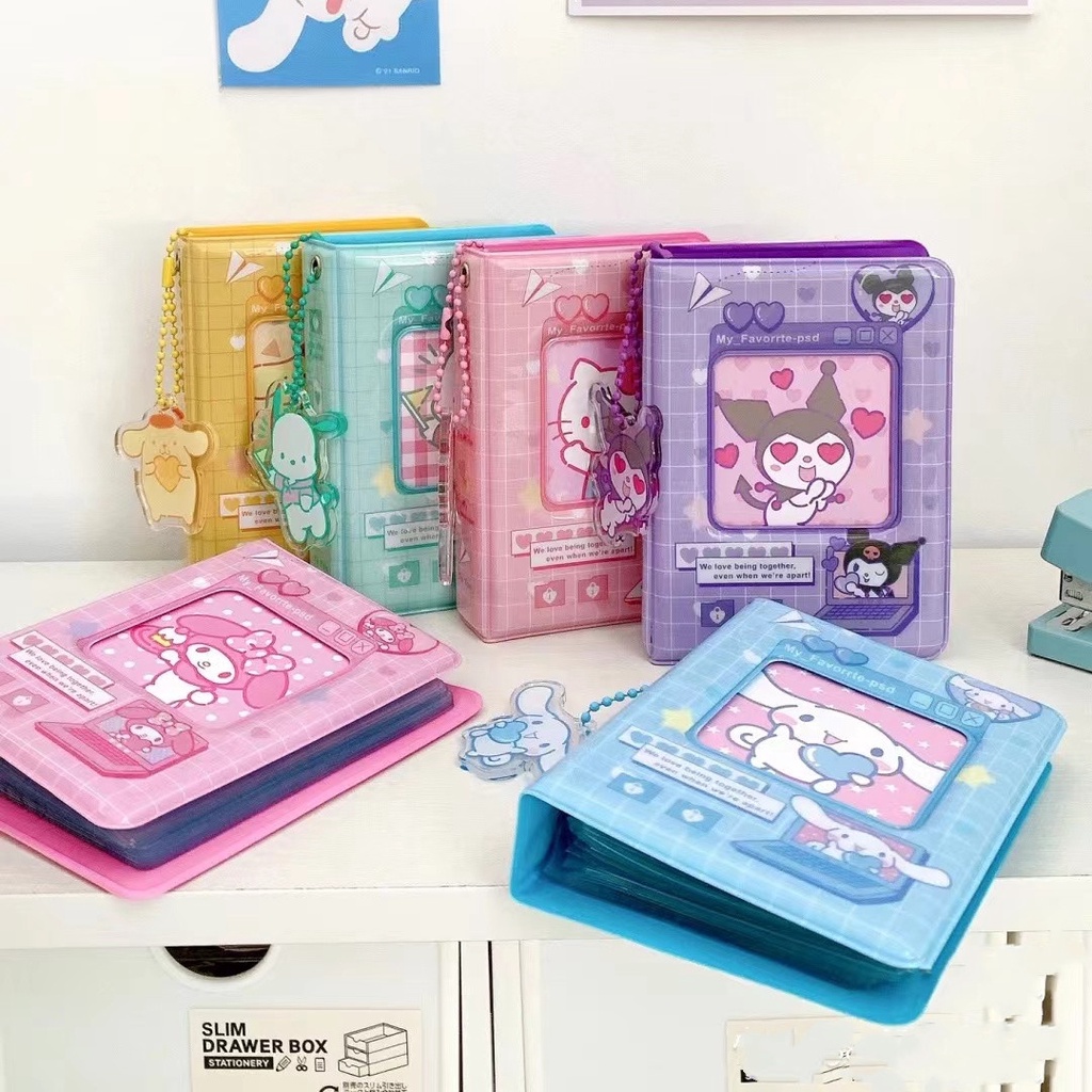 Sanrio 3 Inch Photo Album with 40 Pockets PVC Cartoon Card Book Cute ...