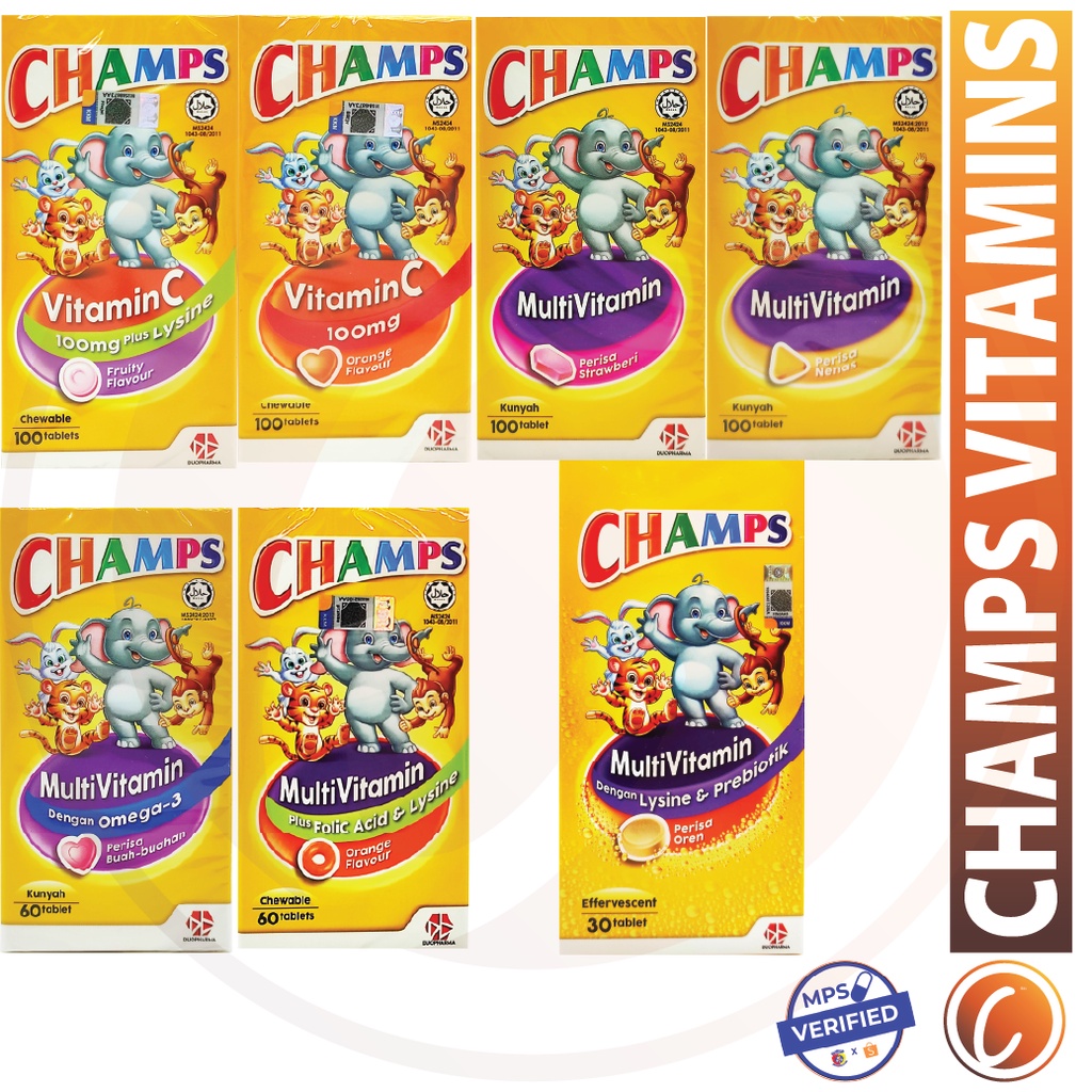 DUOPHARMA CHAMPS C 100MG/Multivitamin | Shopee Malaysia