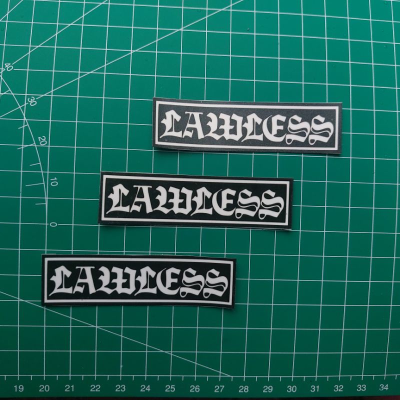 Stickers - LAWLESS - SMALL | Shopee Malaysia