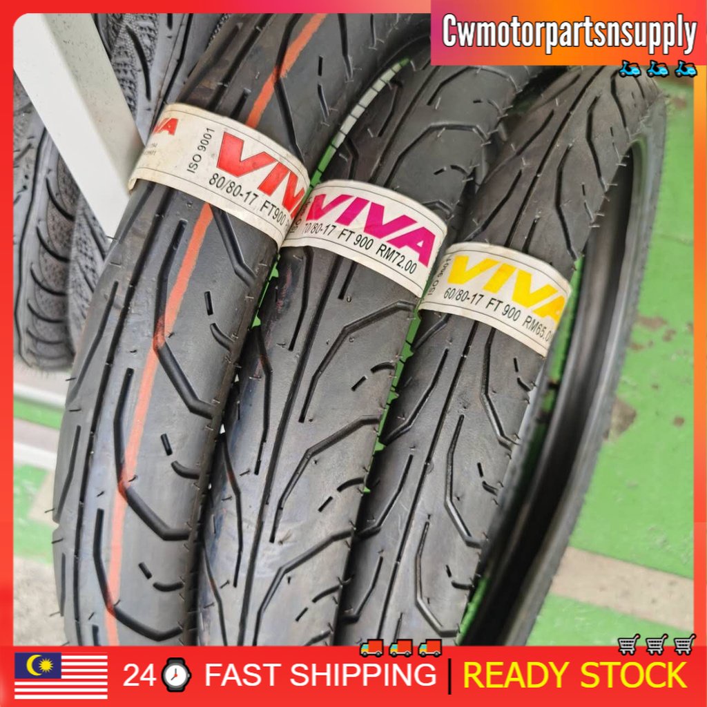 TYRE TAYAR VIVA BUNGA V BUNGA TAJAM 60/80 70/90 80/80-17 TYRE TAYAR ...