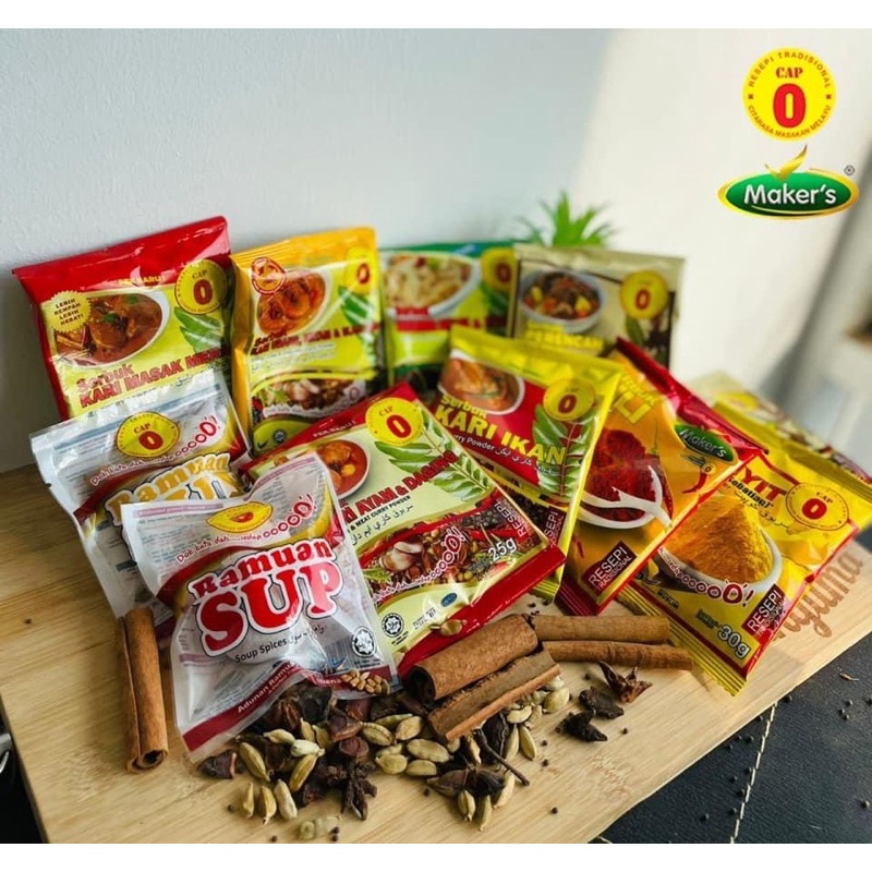 Rempah Kari CAP O Serbuk untuk Masakan Ayam Daging Ikan | Meat Chicken ...