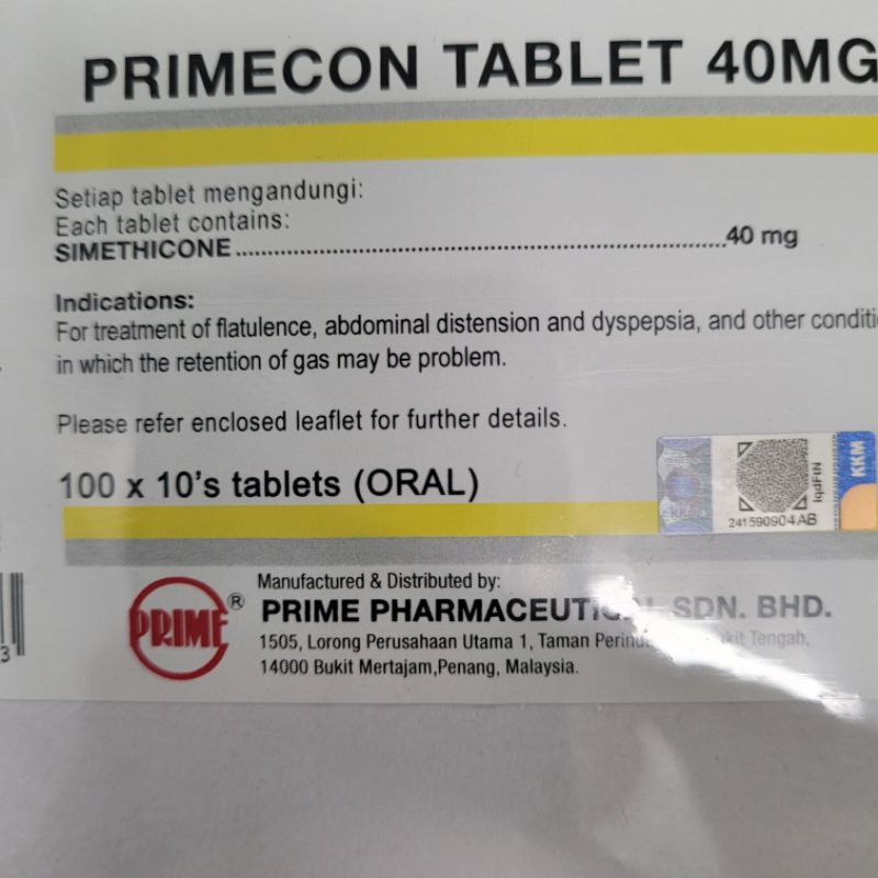 Primecon tablet 100x 10's/Box | Shopee Malaysia