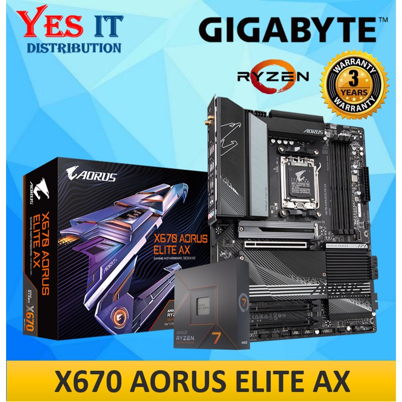 GIGABYTE X670 AORUS ELITE AX / X670 GAMING X AX AMD AM5 MOTHERBOARD ...