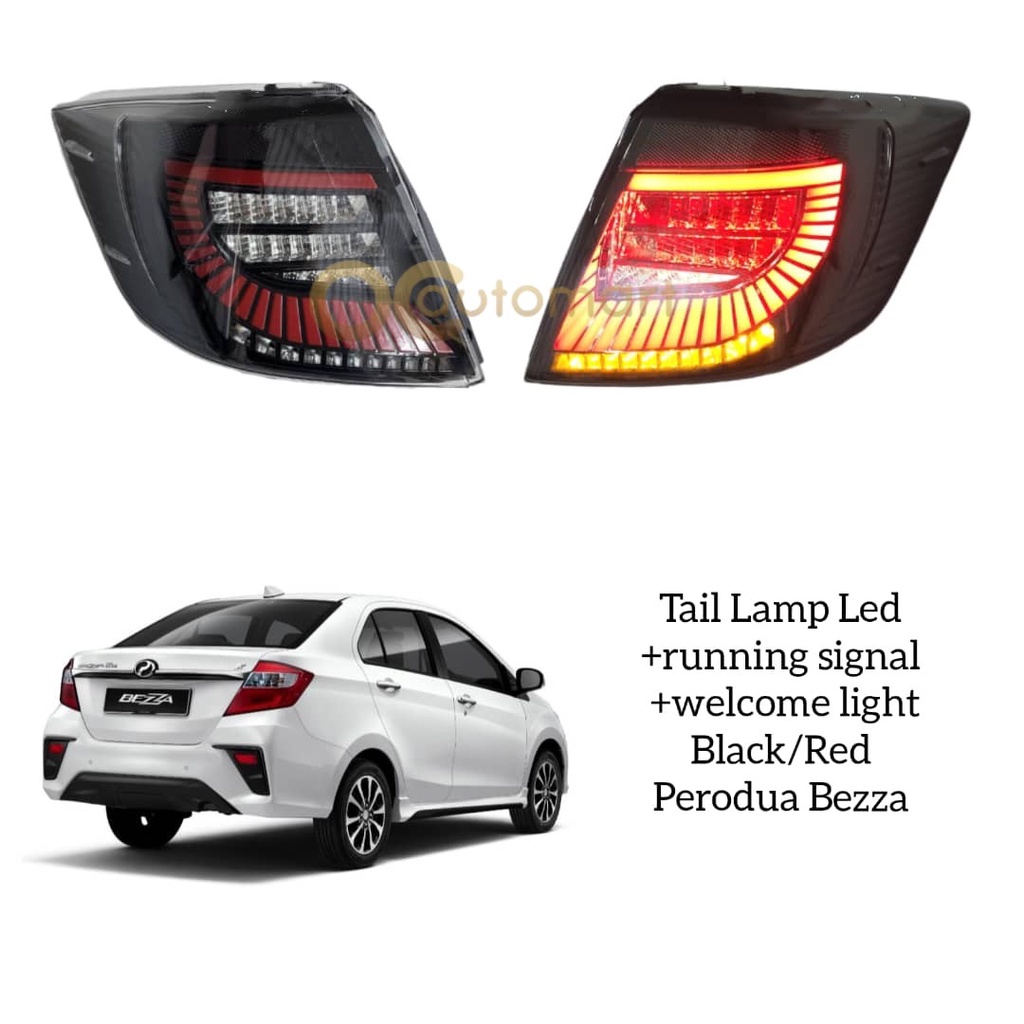 (1 Year Warranty) Perodua Bezza 2016 - 2022 Dragon Scale Albino LED ...