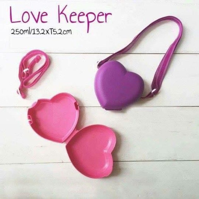 Tupperware Love Keeper/Heart Shape Keeper/Love-in-a-Box 250ml | Shopee ...