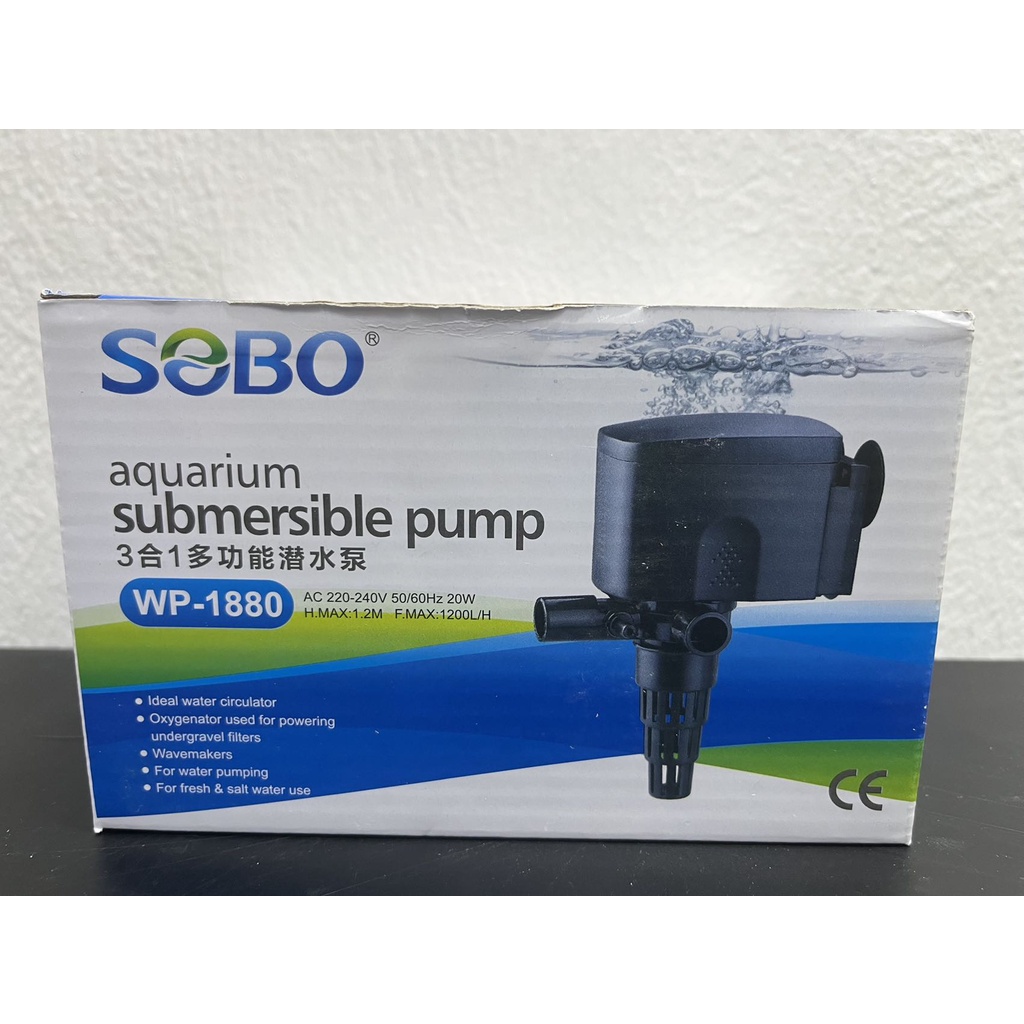 **READY STOCK** SOBO AQUARIUM FISH TANK SOBO FILTER WATER PUMP WP-880/1880/2880/3880/4880 FISH ...