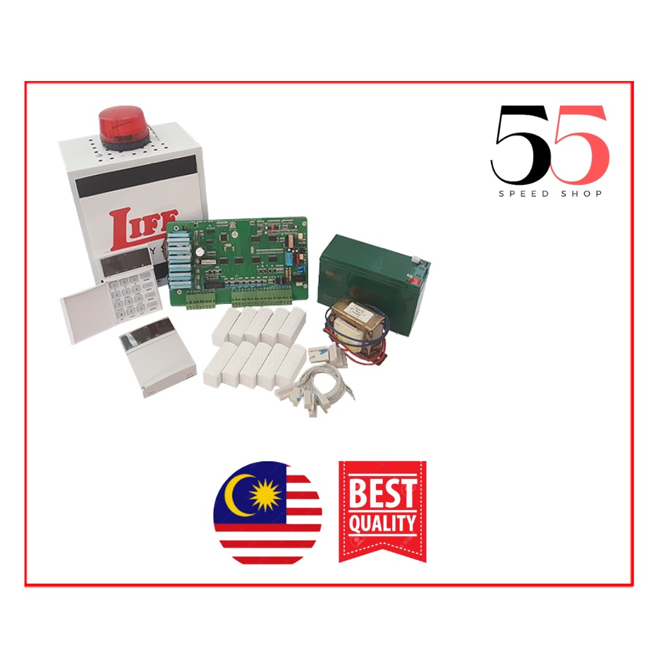 HOME ALARM OFFICE ALARM - 9 Zone 2 Keypad (LIFE ALARM) | Shopee Malaysia