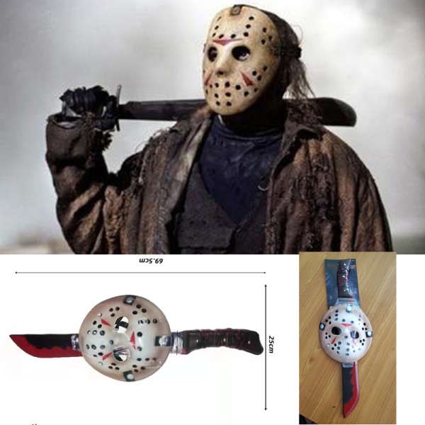 Ready stock Jason Mask Fred Freddy Freddy Prop Knife Jason Halloween ...