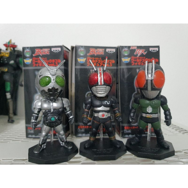 WCF set kamen rider black rx shadow moon & set sic takumi damashi ...