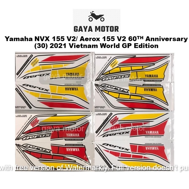 Yamaha NVX 155 V2/ Aerox 155 V2 60TH Anniversary (30) 2021 Vietnam ...