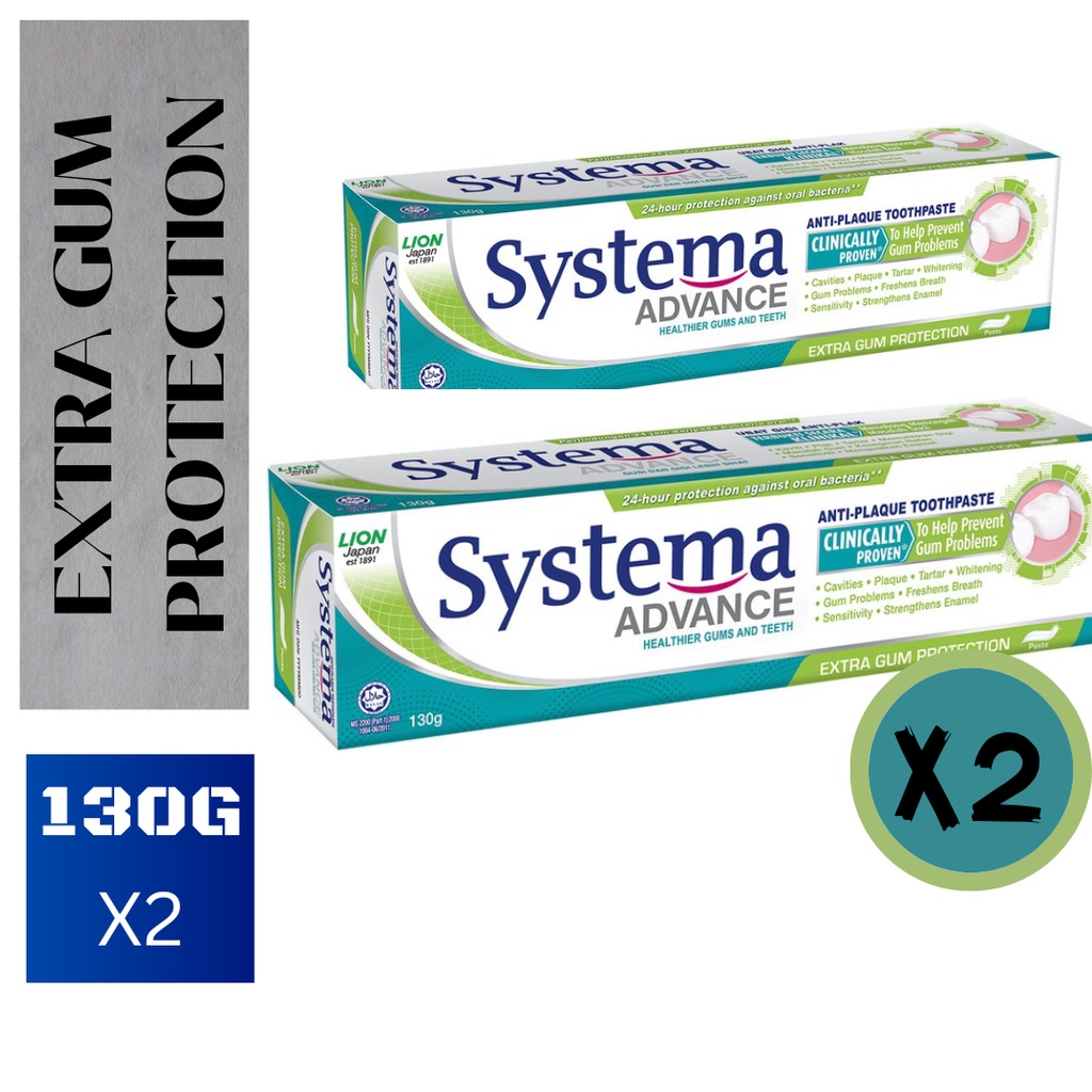 SYSTEMA Advance Toothpaste - Extra Gum Protection 130G / 130G X2 ...