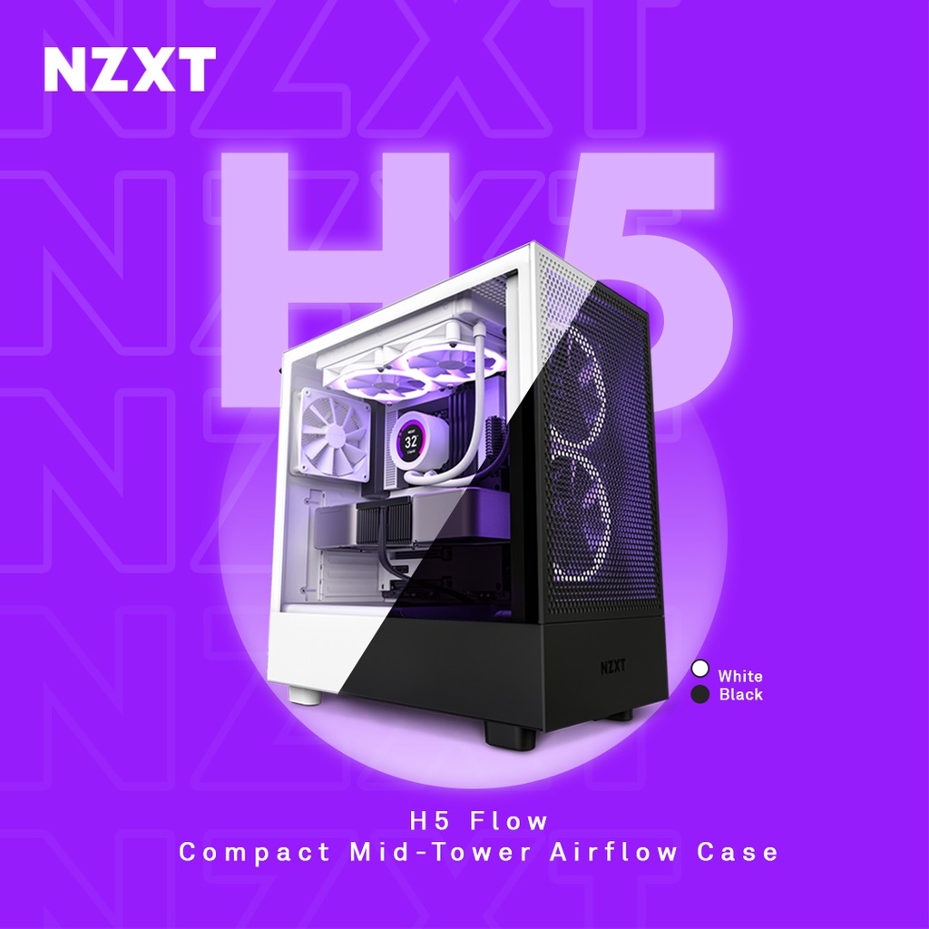 NZXT H5 FLOW ATX Compact Mid-Tower Cases | Shopee Malaysia
