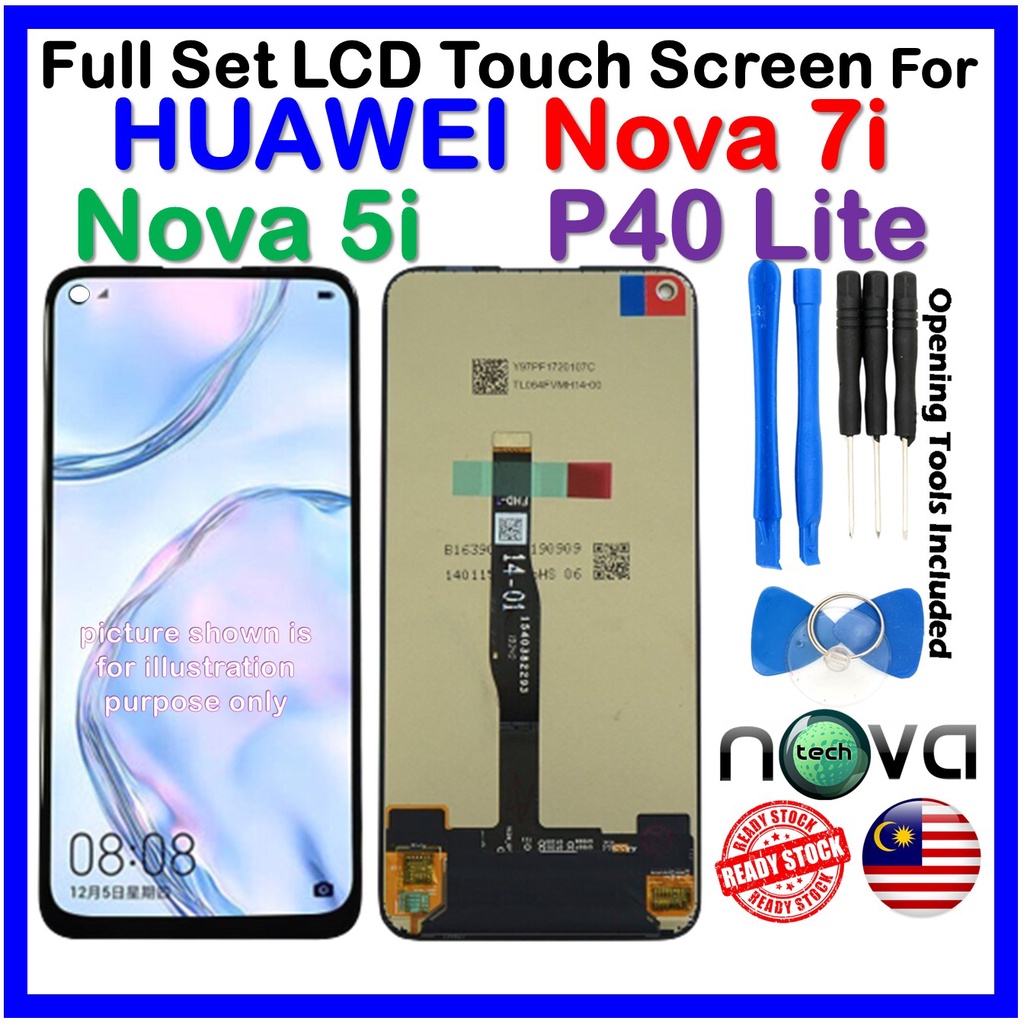 ORlGlNAL NGS Brand Full Set LCD Touch Screen Fit For HUAWEI Nova 7i / HUAWEI Nova 5i / HUAWEI ...