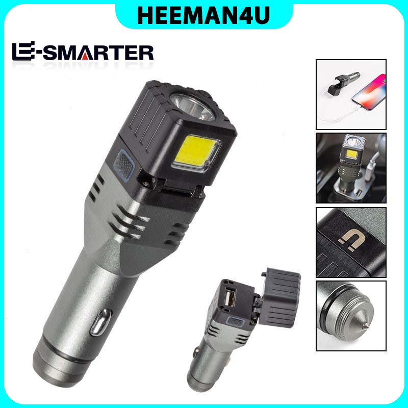 Heeman4u Multipurpose LED Torch Light Outdoor Torchlight Car Charger ...