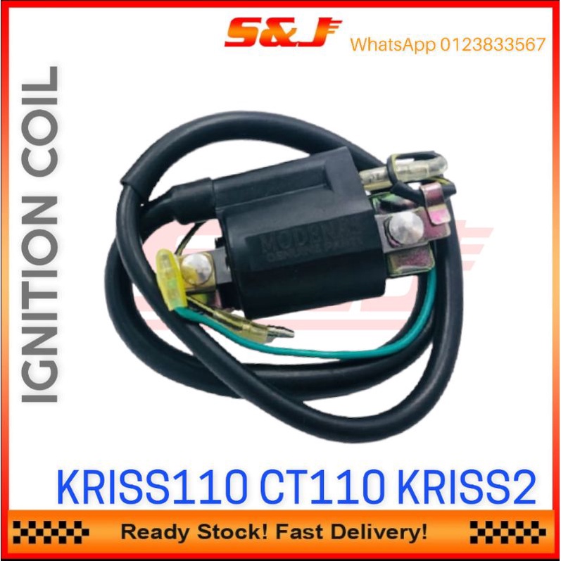 MODENAS KRISS KRISSII KRISTAR KRISSFL CT110 IGNITION COIL PLUG COIL OEM ...