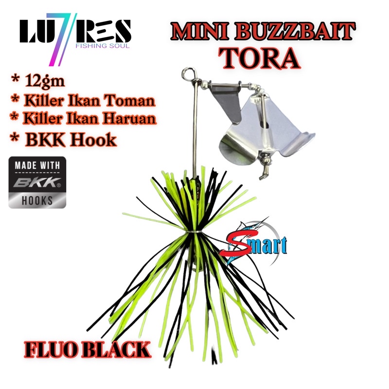 SEVEN LURES MINI BUZZBAIT TORA 12gram BUZZ BAIT HARUAN Toman Spinner ...
