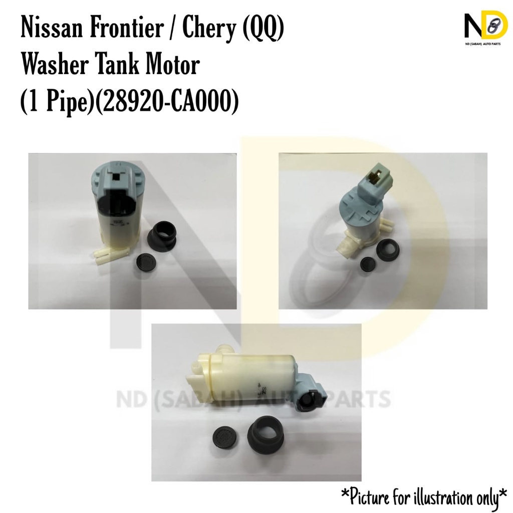NISSAN FRONTIER / CHERY (QQ) WIPER WASHER TANK MOTOR (1 PIPE) (28920 ...