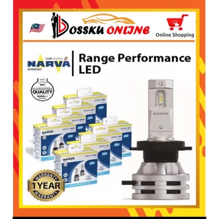 Narva Range Performance LED H1 H3 H4 H7 H8 H11 HB4(9006) HB3(9005) 9012 ...