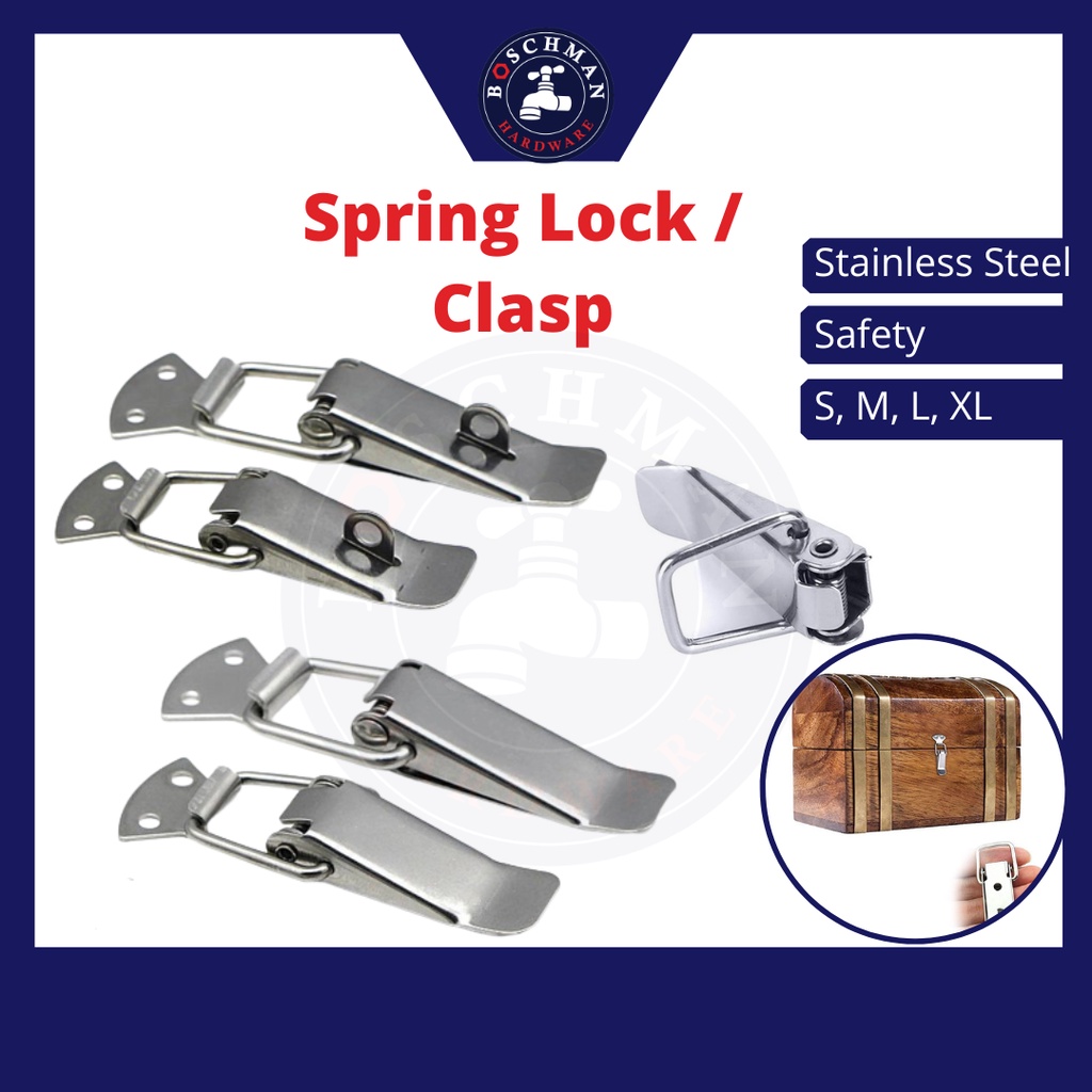 Stainless Steel Spring Toggle Latch Spring Latch Clamp Spring Lock ...