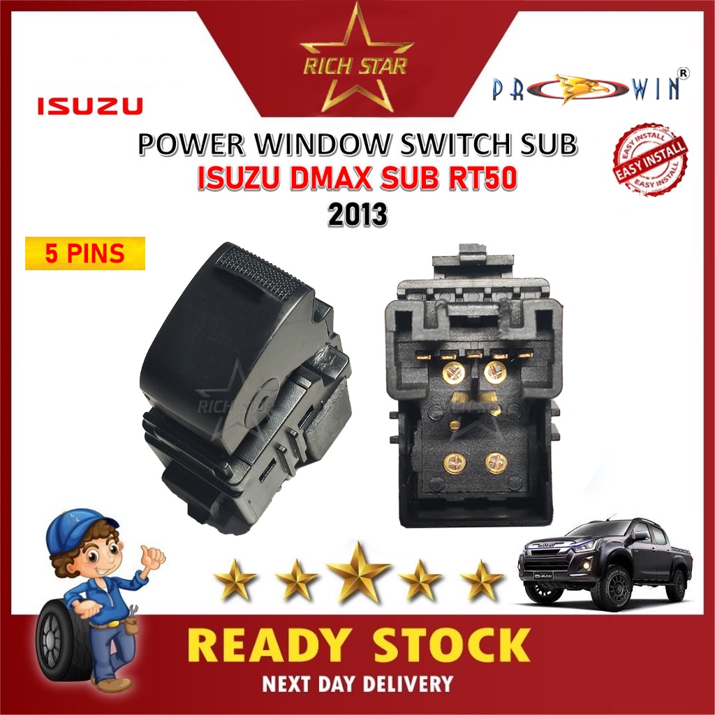 【Isuzu D-MAX / DMAX / DMAX RT50 (2013-2018) POWER WINDOW SWITCH SUB ...