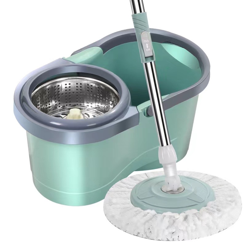 Smart Rotating Mop Set Hand-Free Hand Wash | Spin Mop Set with Wheel ...