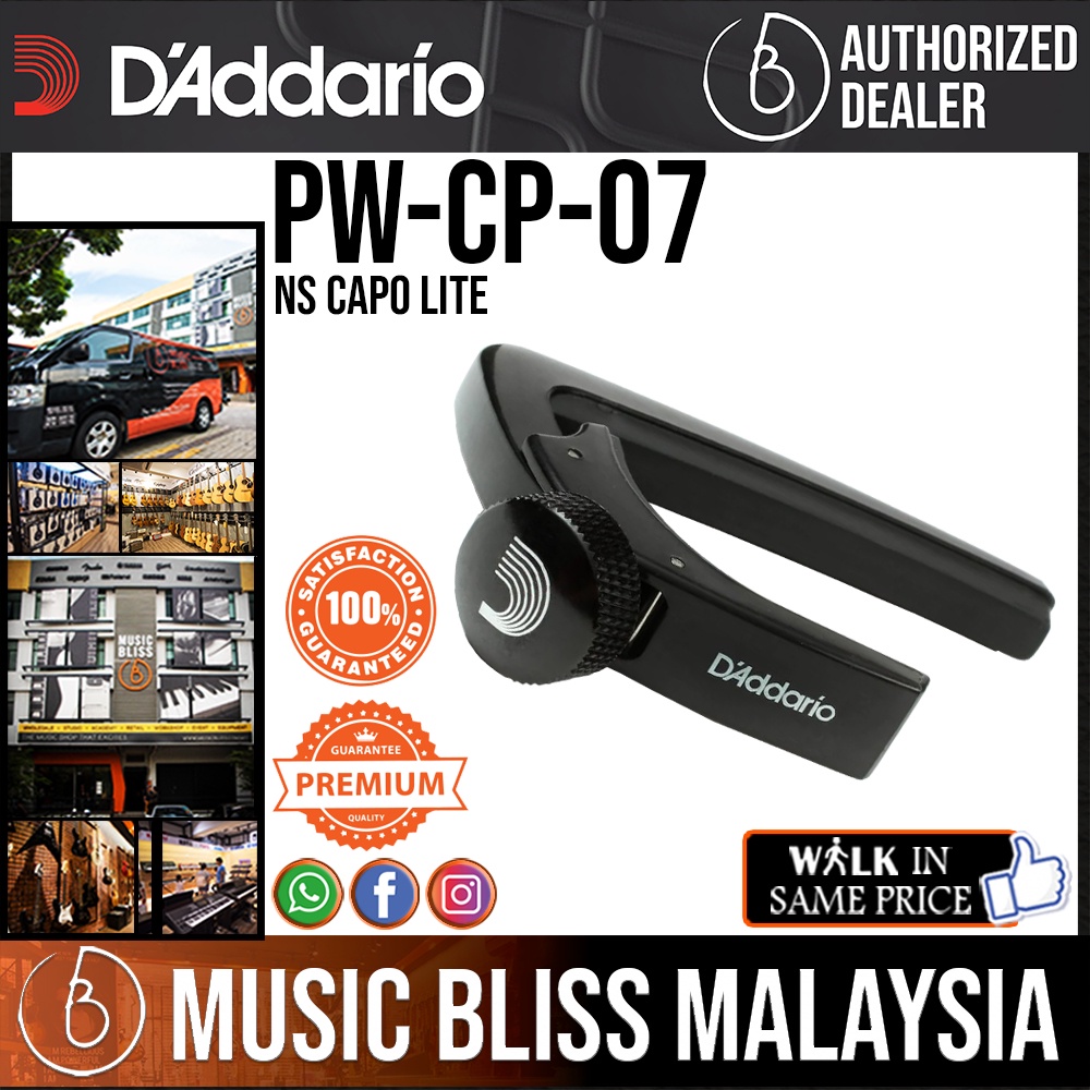 D'Addario PW-CP-07 NS Capo Lite (PWCP07) | Shopee Malaysia